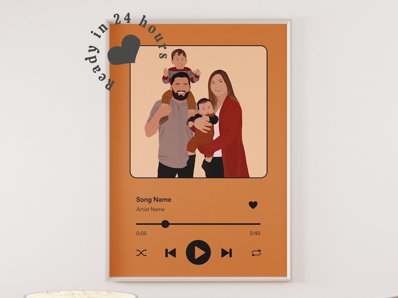 Custom Spotify Album Cover Couple Faceless Portrait From Photo ...