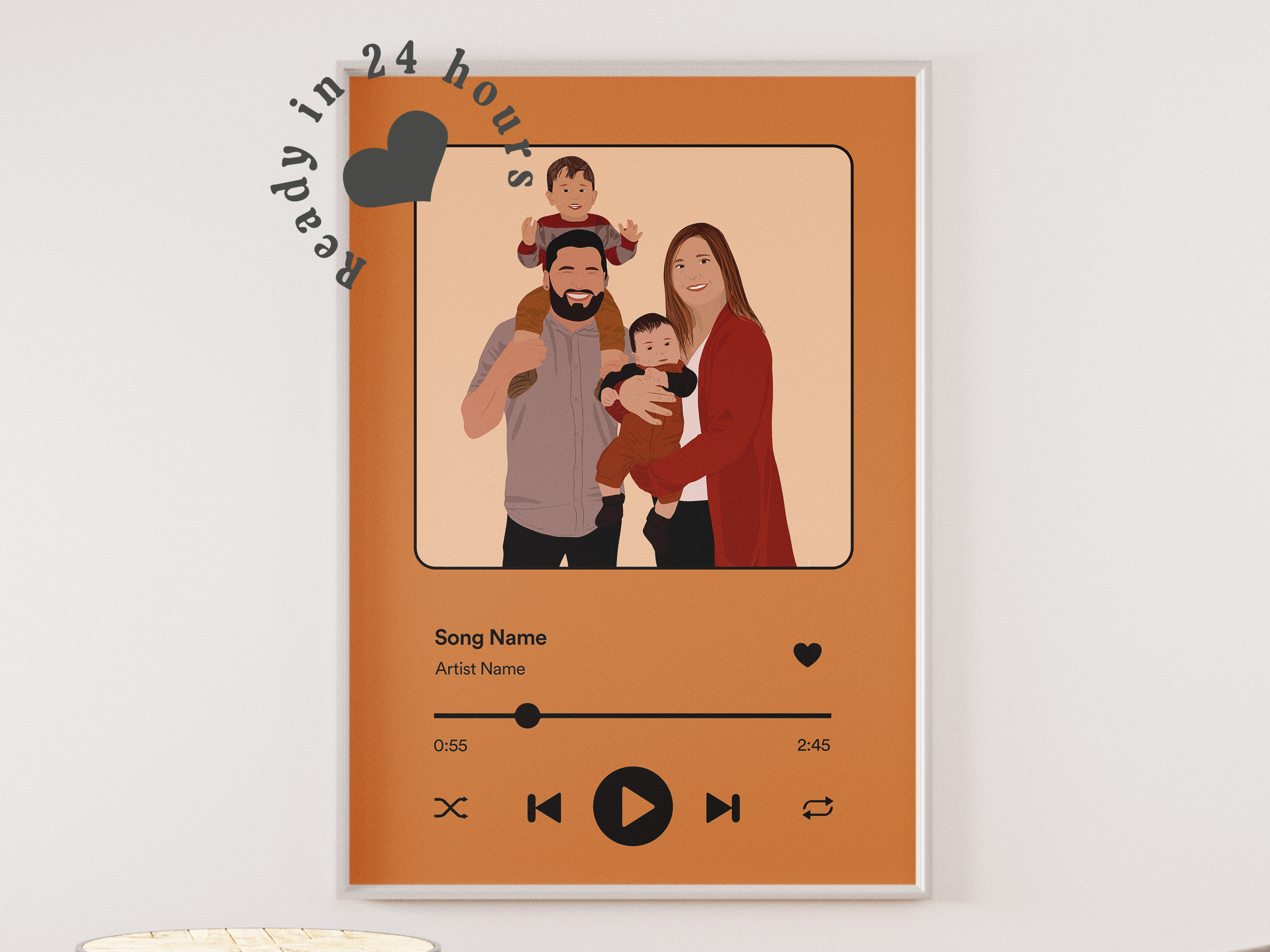 Custom Spotify Album Cover Couple Faceless Portrait From Photo ...