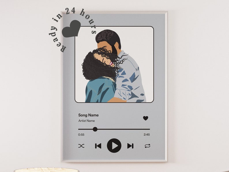 Custom Spotify Album Cover Couple Faceless Portrait From Photo ...