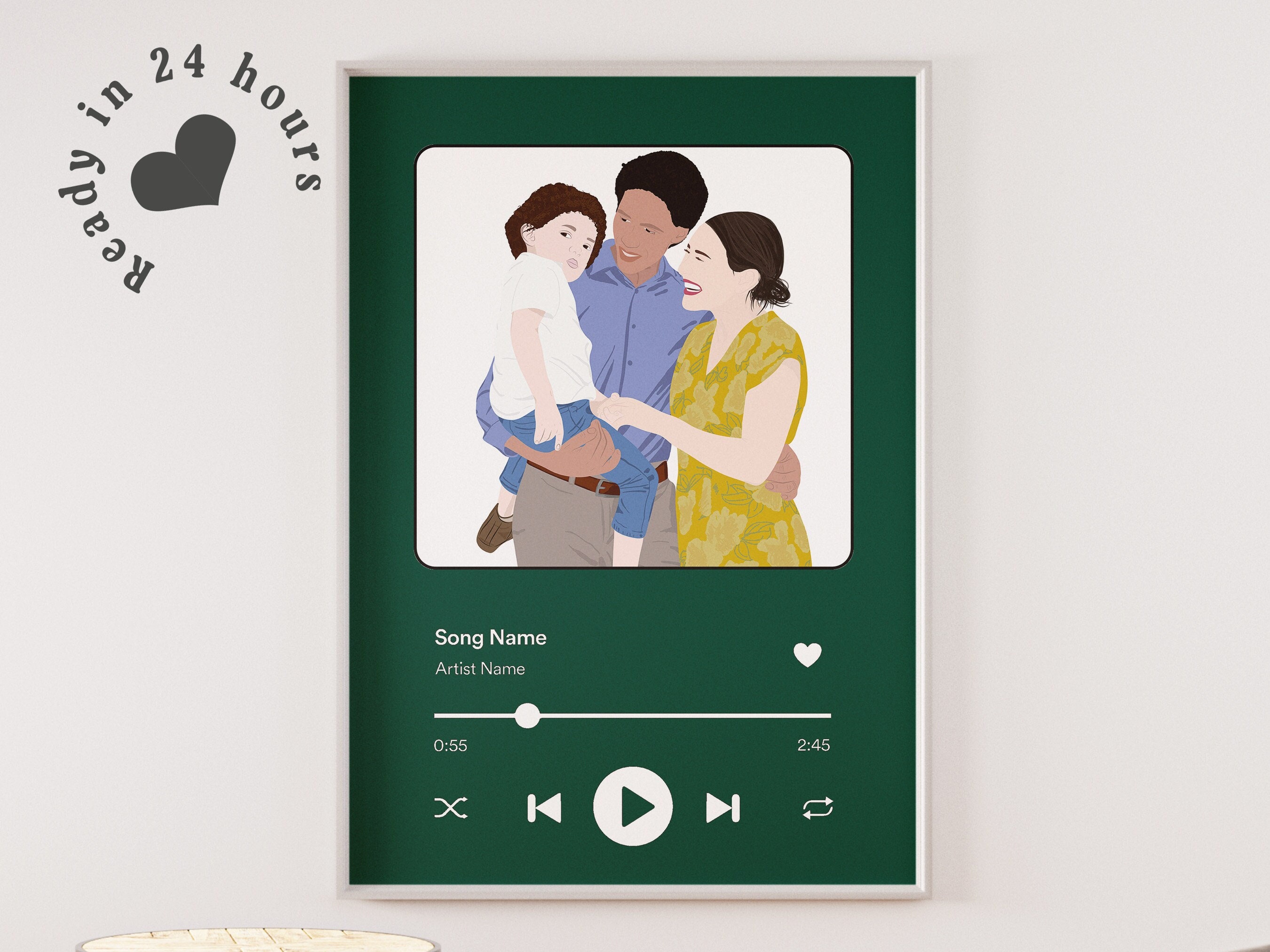 Custom Spotify Album Cover Family Faceless Portrait From Photo ...