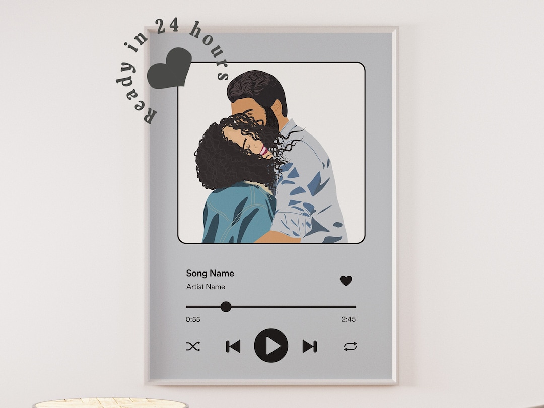 Custom Spotify Album Cover Couple Faceless Portrait From Photo ...