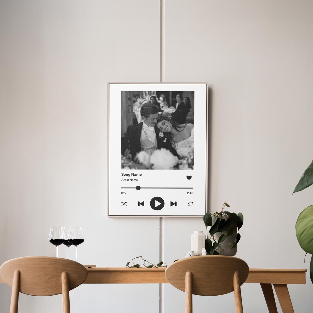 Personalized Song Poster - Custom Music Gift for Friends - Unique ...