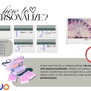 Custom Polaroid Collage Wall Art, Memory Photo Collage Print ...