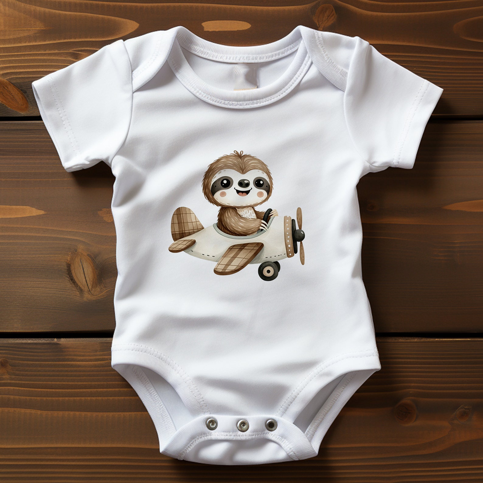 Watercolor Sloth Clipart - Cute Nursery Decor, Party Invitation Design ...
