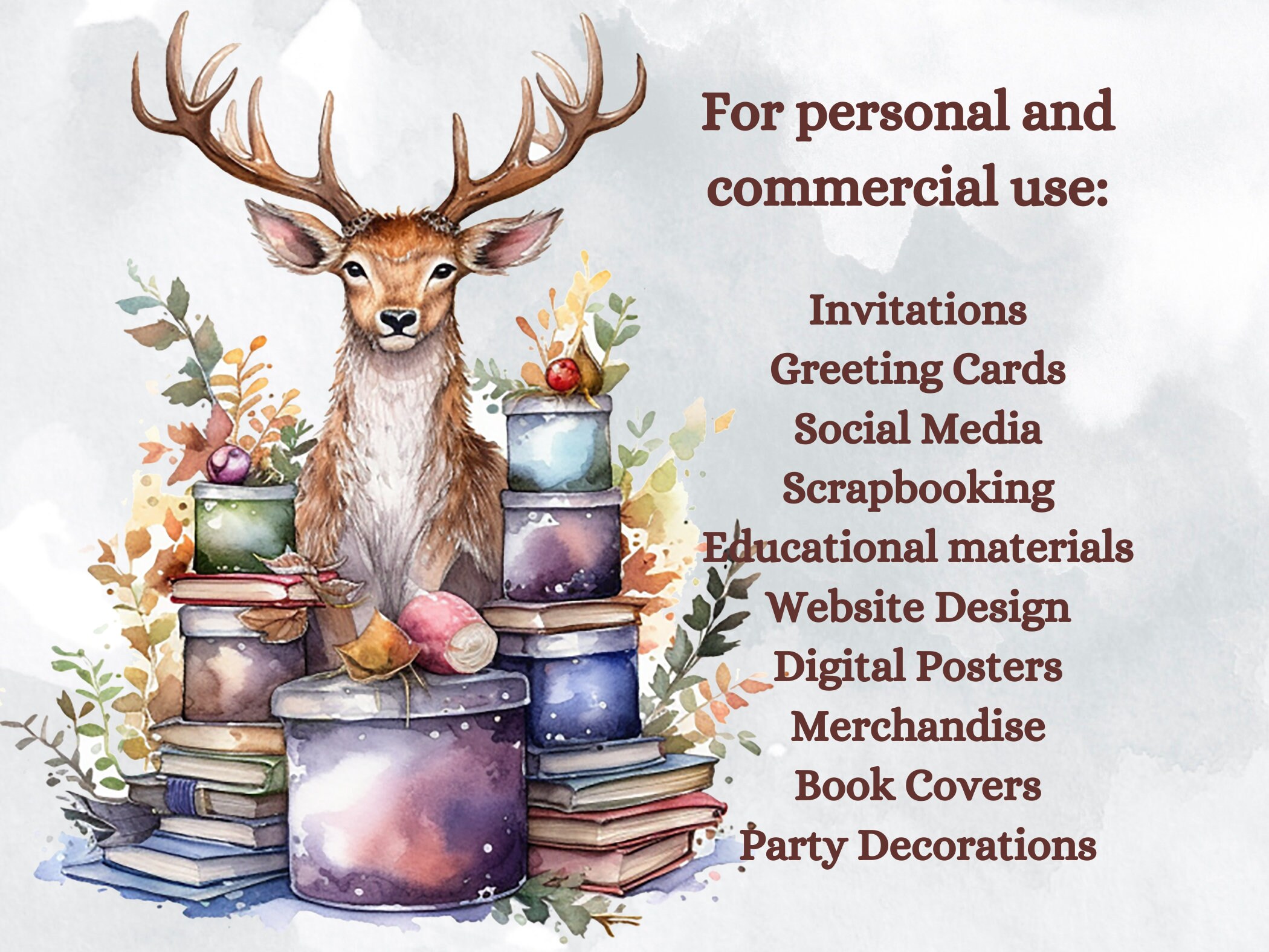 50 Pngs Watercolor Wizard/witch Familiars Magical and Enchanting ...