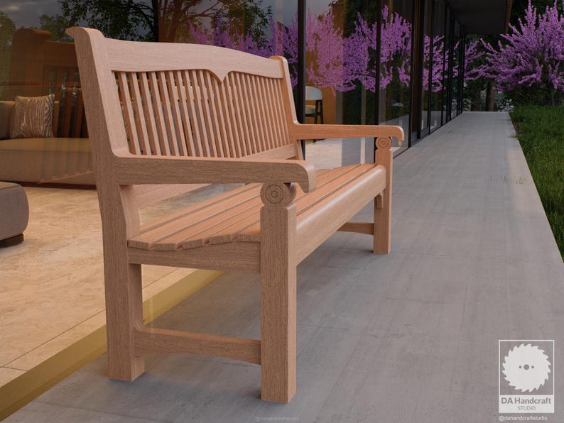 DIY Garden Wooden Bench Plans - Professional Woodworking Plans PDF ...