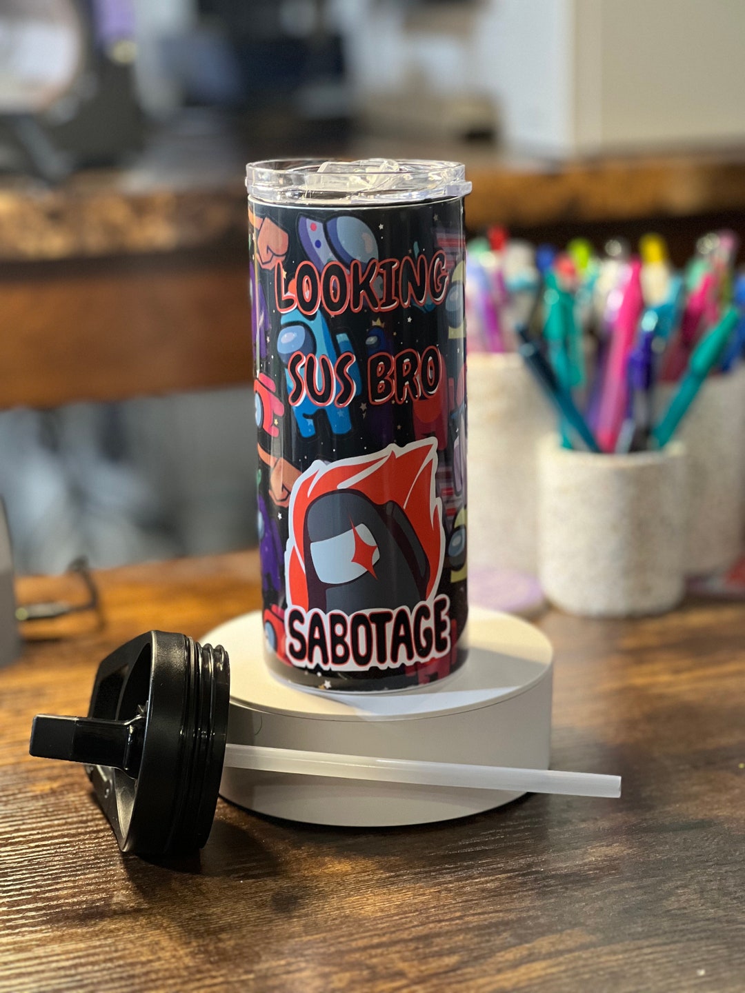 Among Us Looking Sus Bro 20oz Duo Lid Tumbler - Etsy