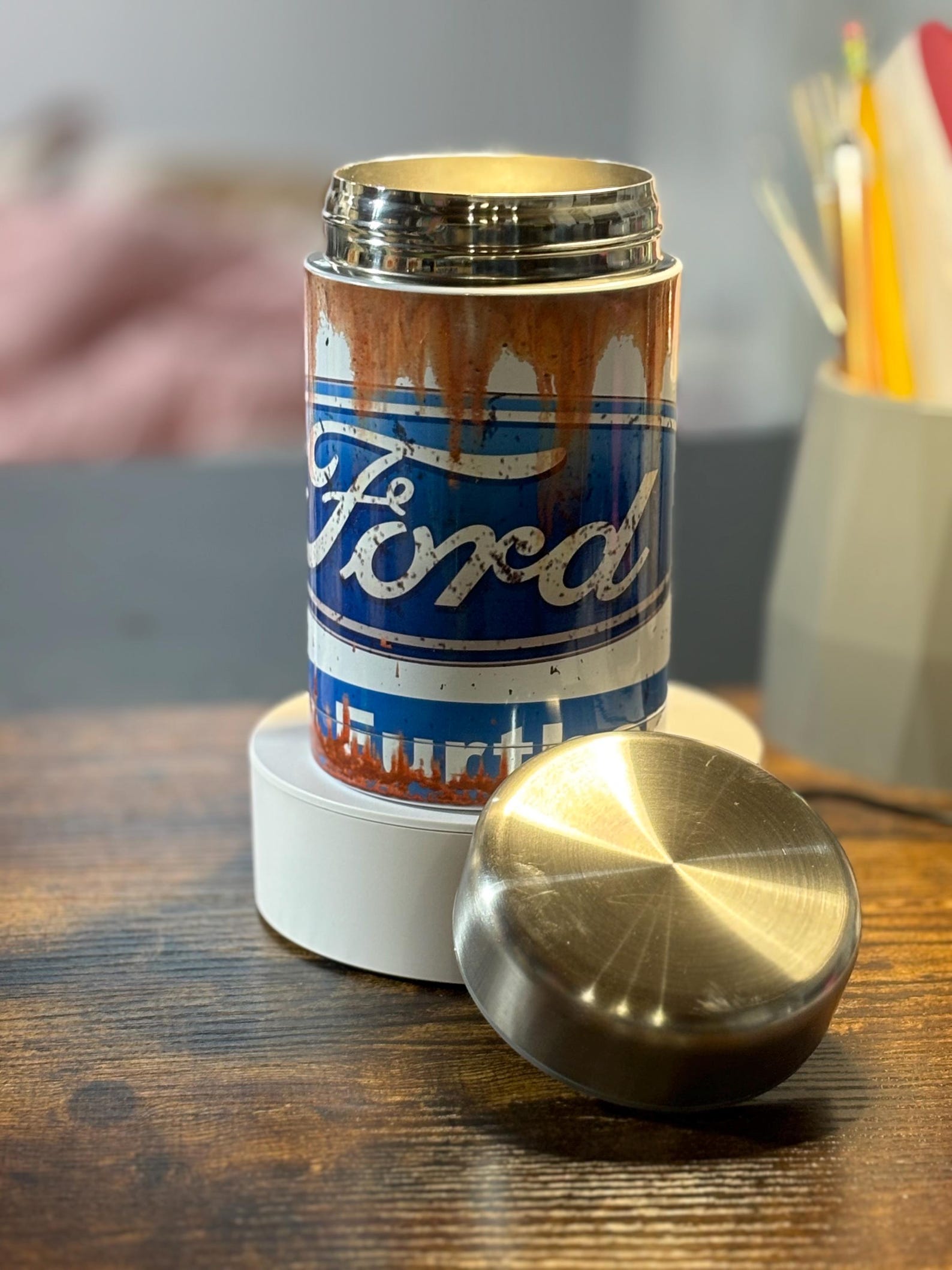 Ford Oil Can 17oz Food Storage Container - Etsy