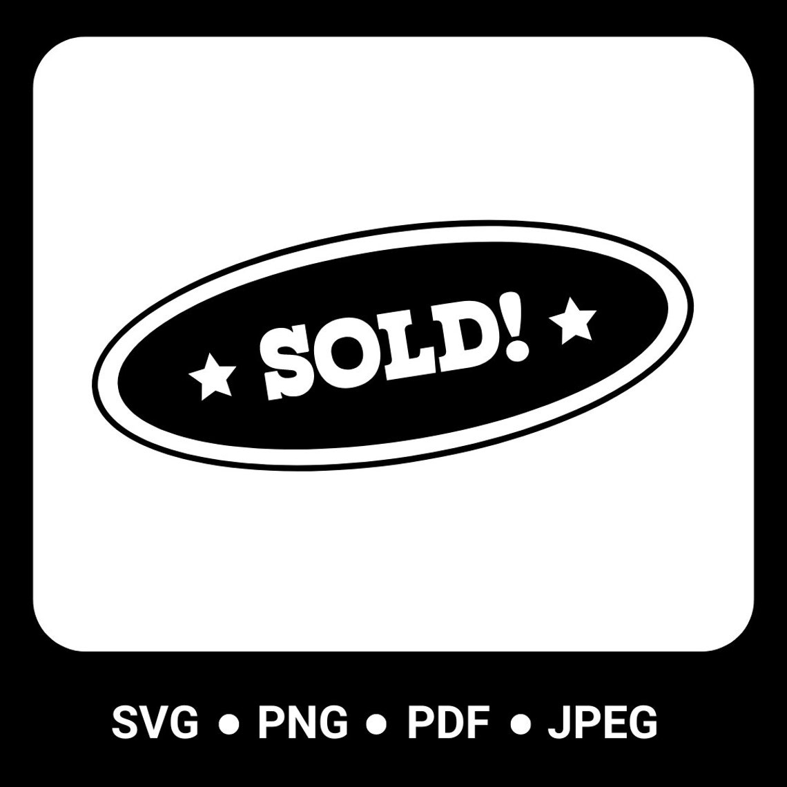 Sold Sign Clipart Sticker, Sold House Sticker Badge, Svg, Png, Sold ...