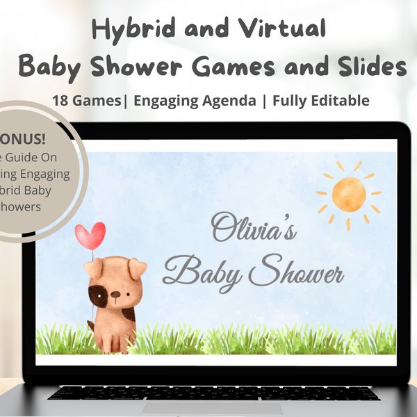 Virtual Baby Shower Powerpoint - Etsy