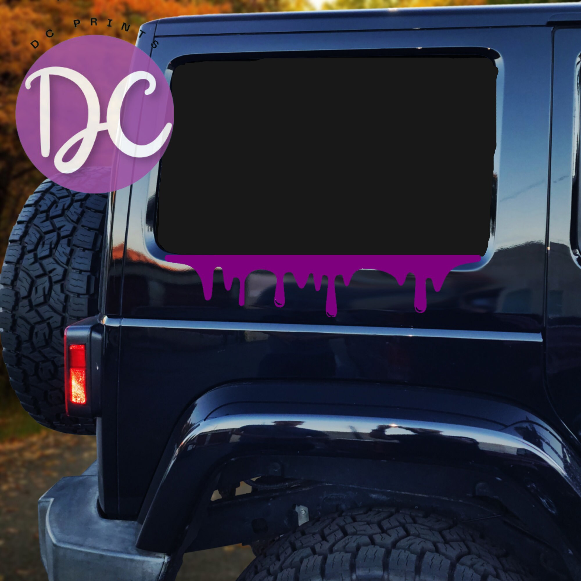 Drip Car Decal Pack, Car Window Decal, Vinyl Decal Sticker, Car ...