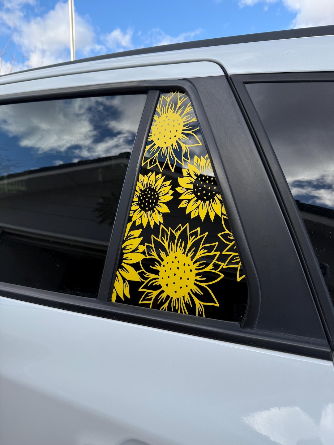 Sunflower Car Window Decal: Scratch & Water Resistant Vinyl Sticker - Etsy