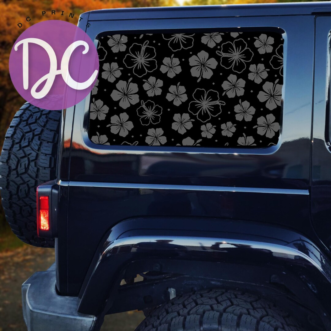 Hawaiian Hibiscus Flower Car Decal: Vinyl Window Sticker - Etsy