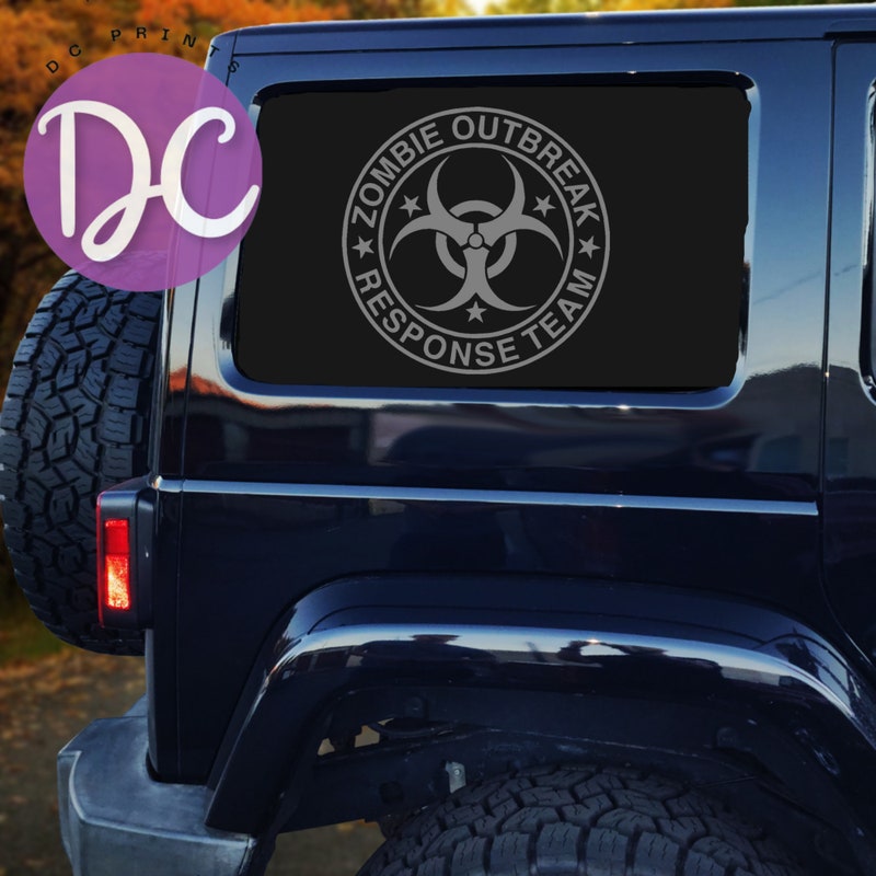 Zombie Car Decal - Etsy