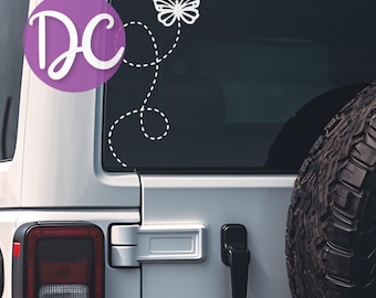 Monstera Car Decal, Car Window Decal, Vinyl Decal Sticker, Rear Window ...