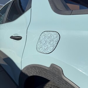 Paw Prints Car Decal: Vinyl Gas Cap Sticker, Car Decor - Etsy