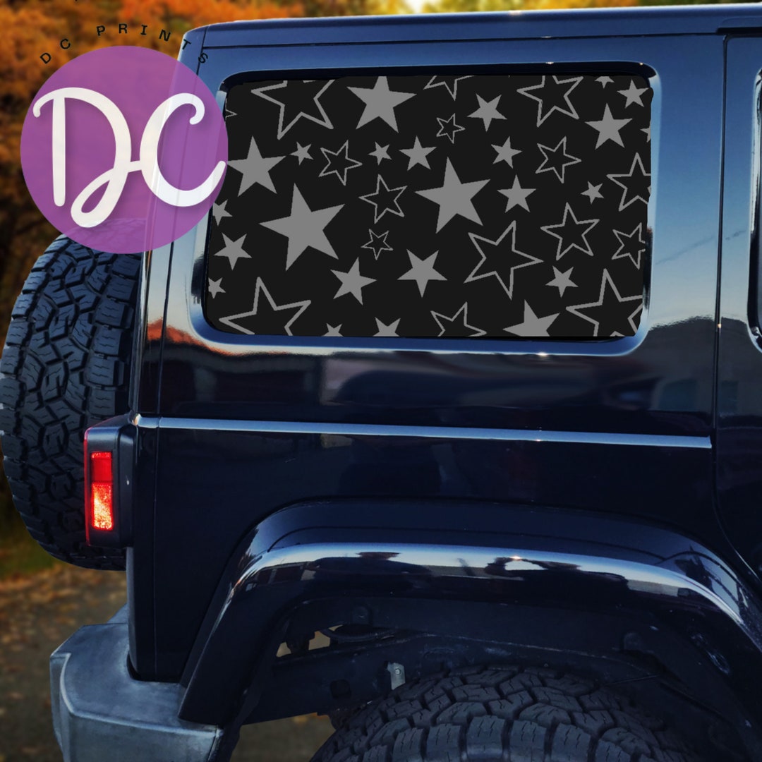 Stars Car Window Decal: Scratch & Water Resistant Vinyl Sticker - Etsy