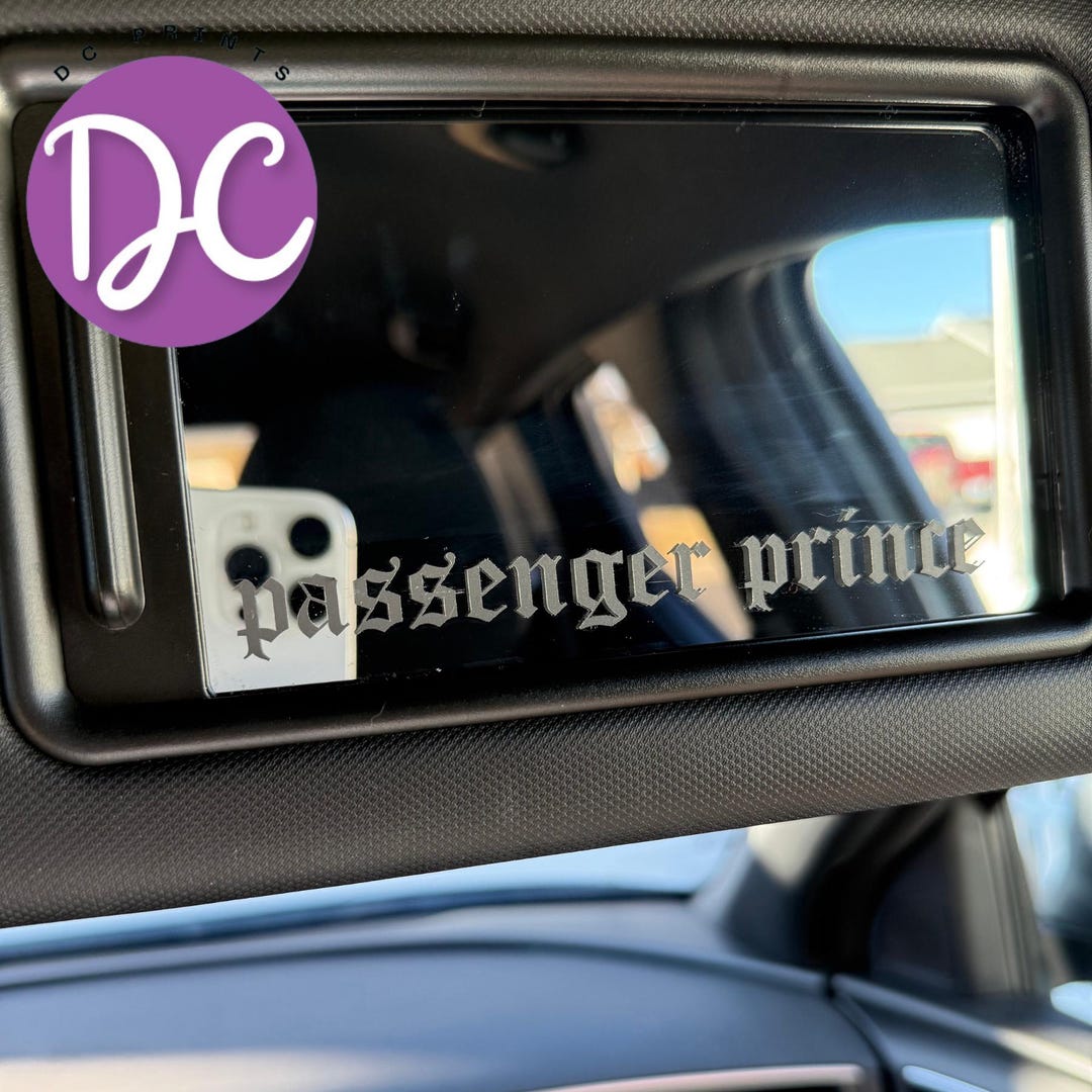 Passenger Prince Car Decal: Vinyl Window Sticker - Etsy
