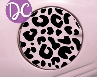 Leopard Cheetah Animal Print, Vinyl Decal, Car Window Visor Mirror Gas ...
