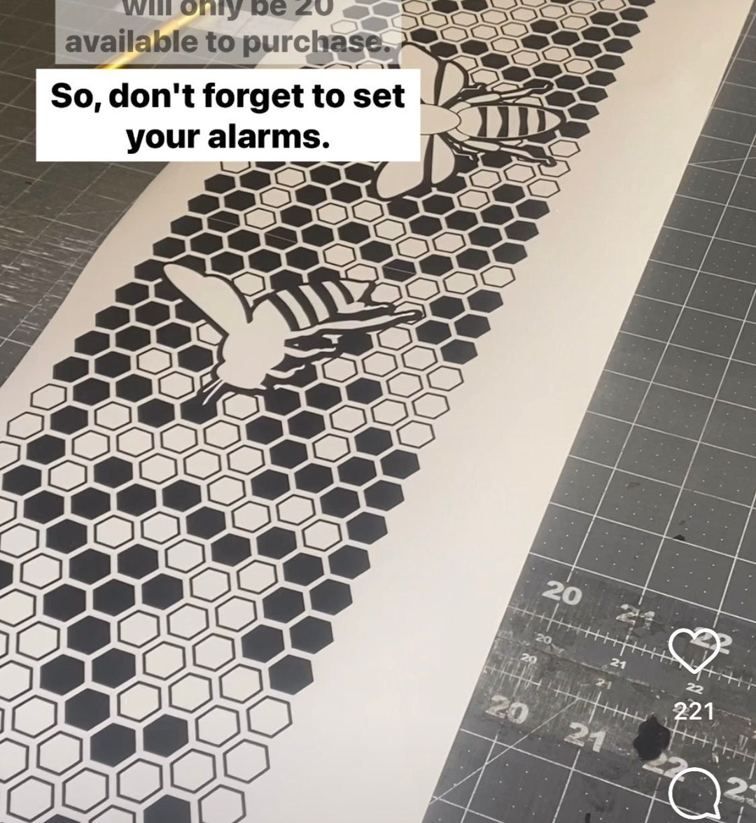 Honeycomb Car Decal, Windshield Banner Decal, Vinyl Decal Sticker, Car ...