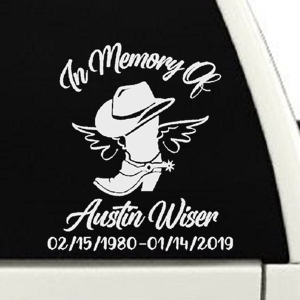 In Loving Memory Car Decal - Etsy