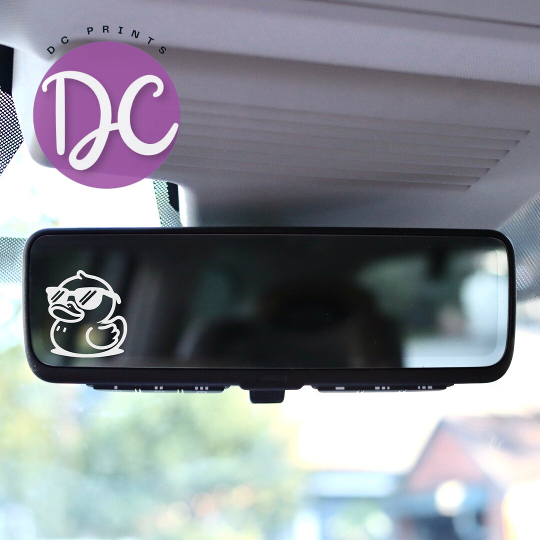 Rubber Duck Car Decal: Rear View Mirror Vinyl Sticker (2 Pack) - Etsy
