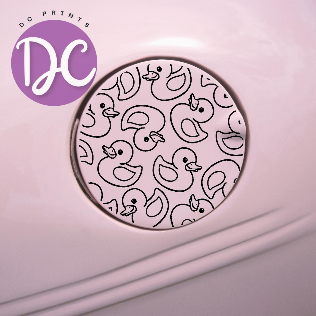 Rubber Ducks Gas Cap Car Decal: Vinyl Sticker - Etsy