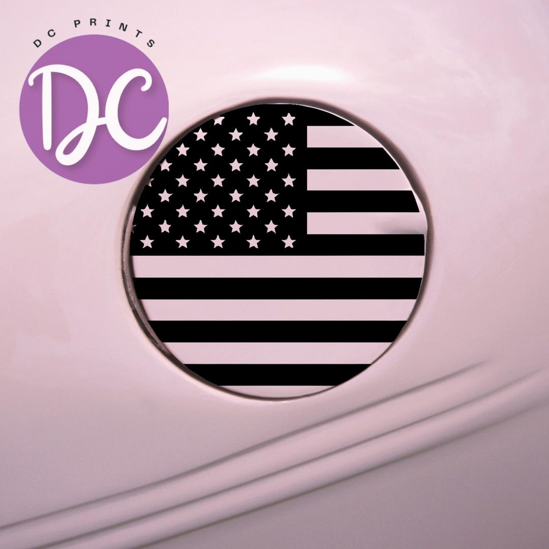 American Flag Gas Cap Decal: Car Window Vinyl Sticker - Etsy