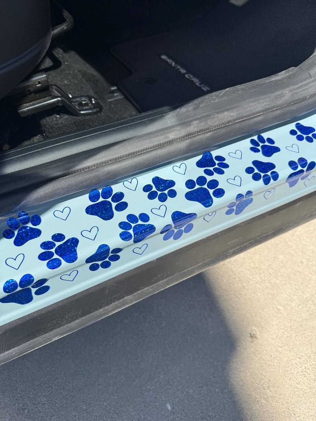Paw Prints Car Decal: Door Panel Vinyl Sticker - Etsy