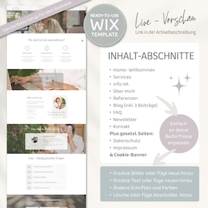 Wix Website Template Perfect for Virtual Assistants & Service Providers ...