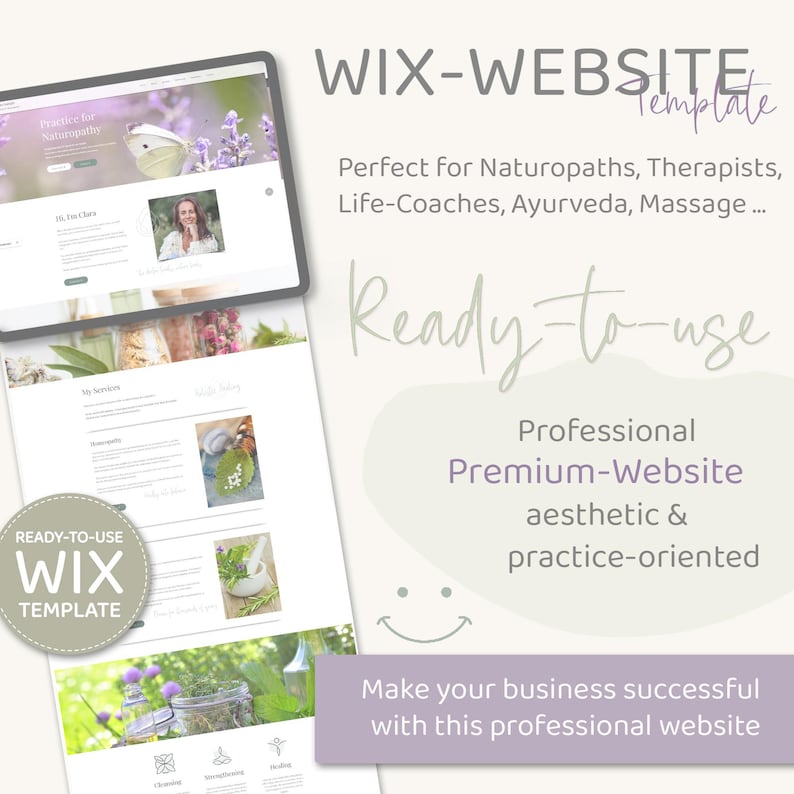 Professional Wix Website Template for Alternative Practitioner, Healer ...