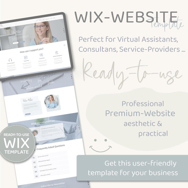 Wix Website Template for Virtual Assistants & Service Providers ...