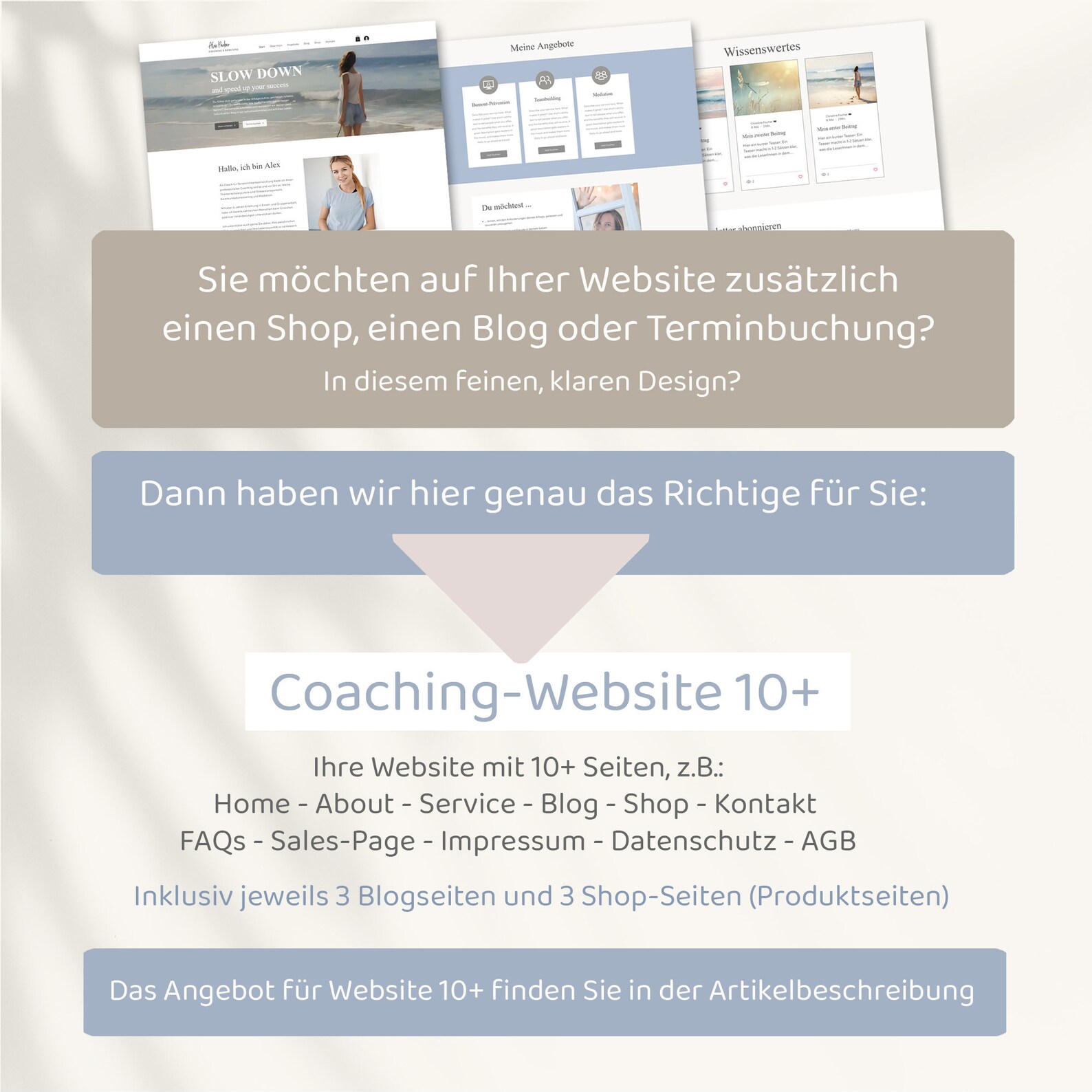 Professional Wix Website Template for Coaching, Consulting & Service ...