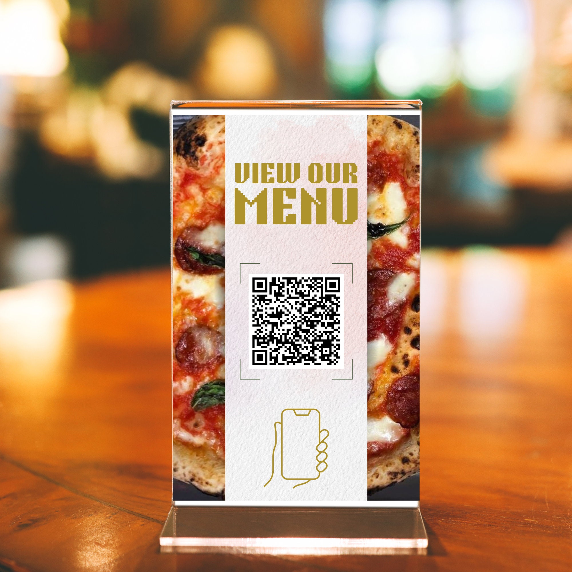 QR Code Menu Template, Menu Suitable for Any Type of Restaurant ...