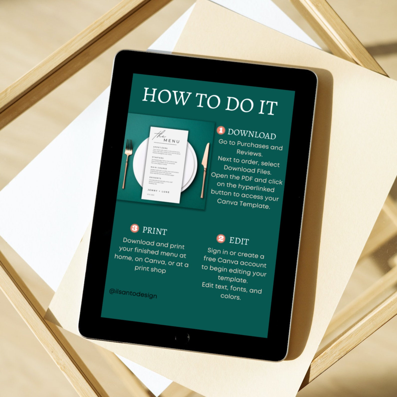 QR Code Menu Template, Menu Suitable for Any Type of Restaurant ...