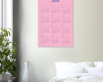 2024 A1 Poster Calendar, Premium Matte Paper, A1 Year Planner, A1 ...