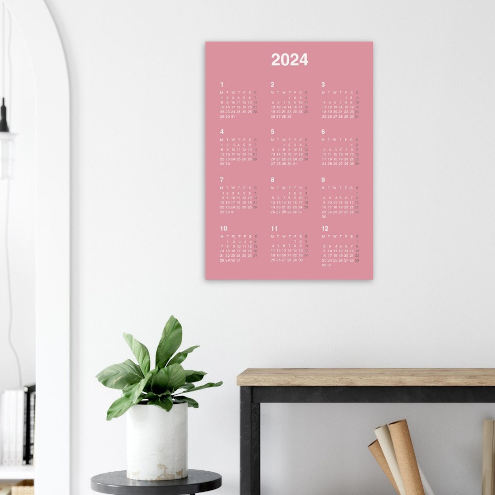 2024 A1 Poster Calendar, Premium Matte Paper, A1 Year Planner, A1 ...