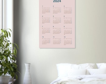 2024 A1 Poster Calendar, Premium Matte Paper, A1 Year Planner, A1 ...