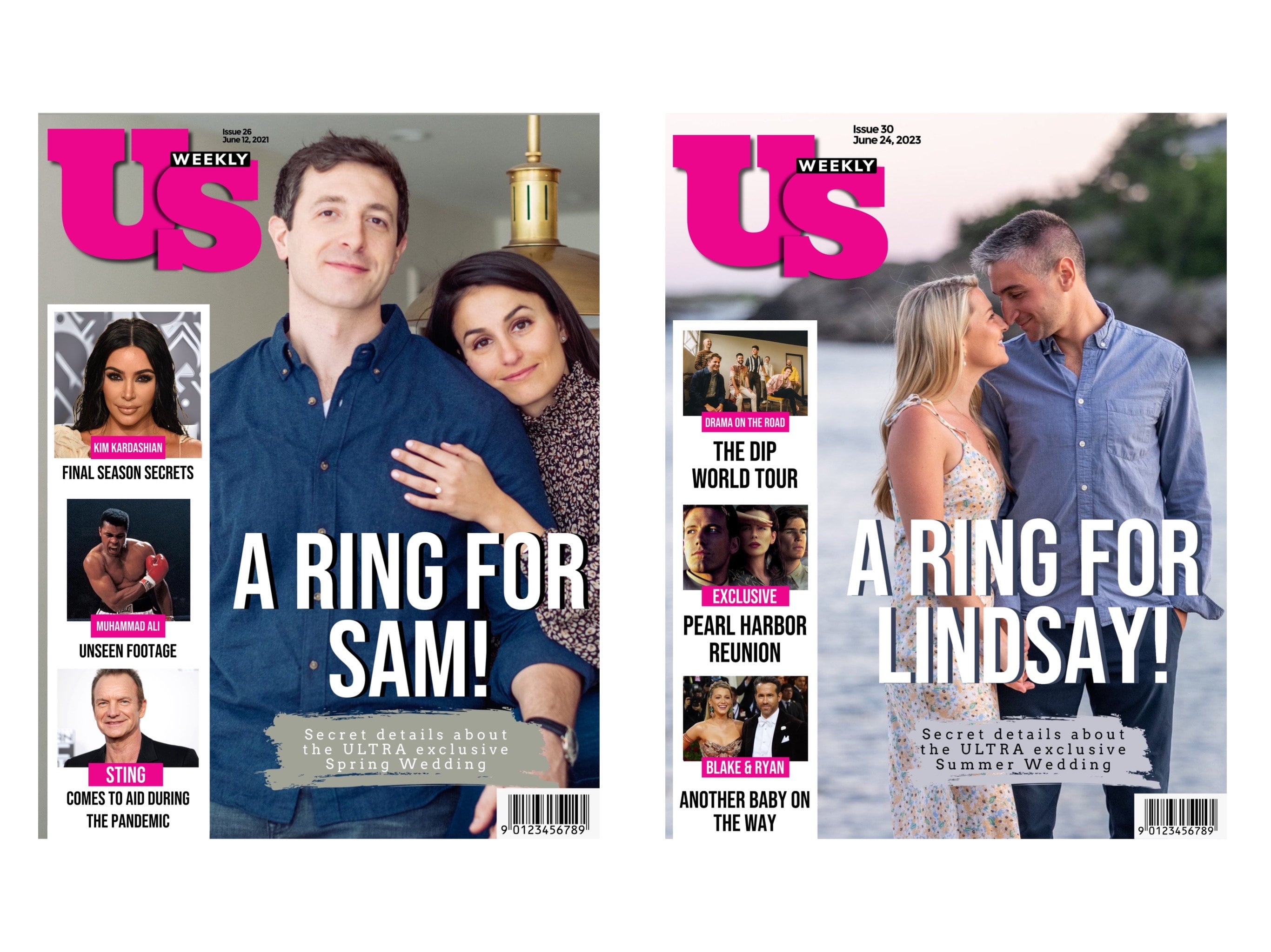 US Weekly Magazine Cover Personalized / Digital Download / Wedding ...