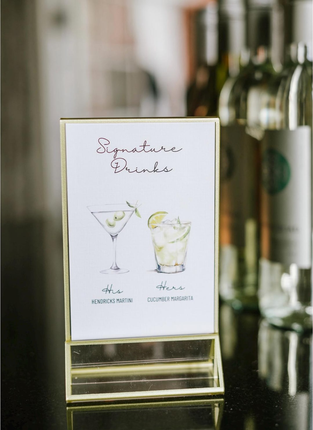 Custom Signature Drink Sign, Signature Drink Wedding Sign, Personalized ...