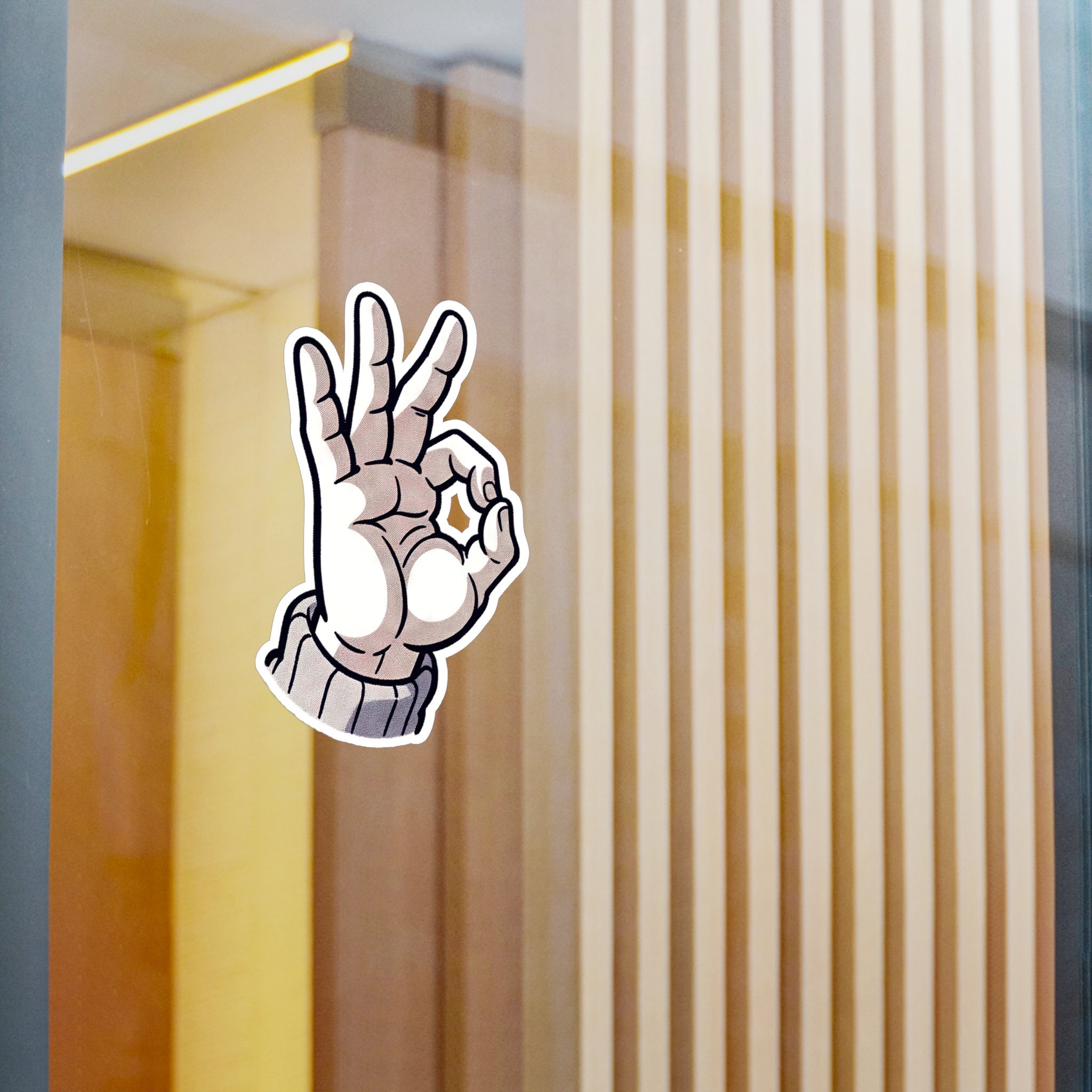 OK Hand Gesture Kiss-cut Vinyl Decal Universal Positive Sign - Etsy