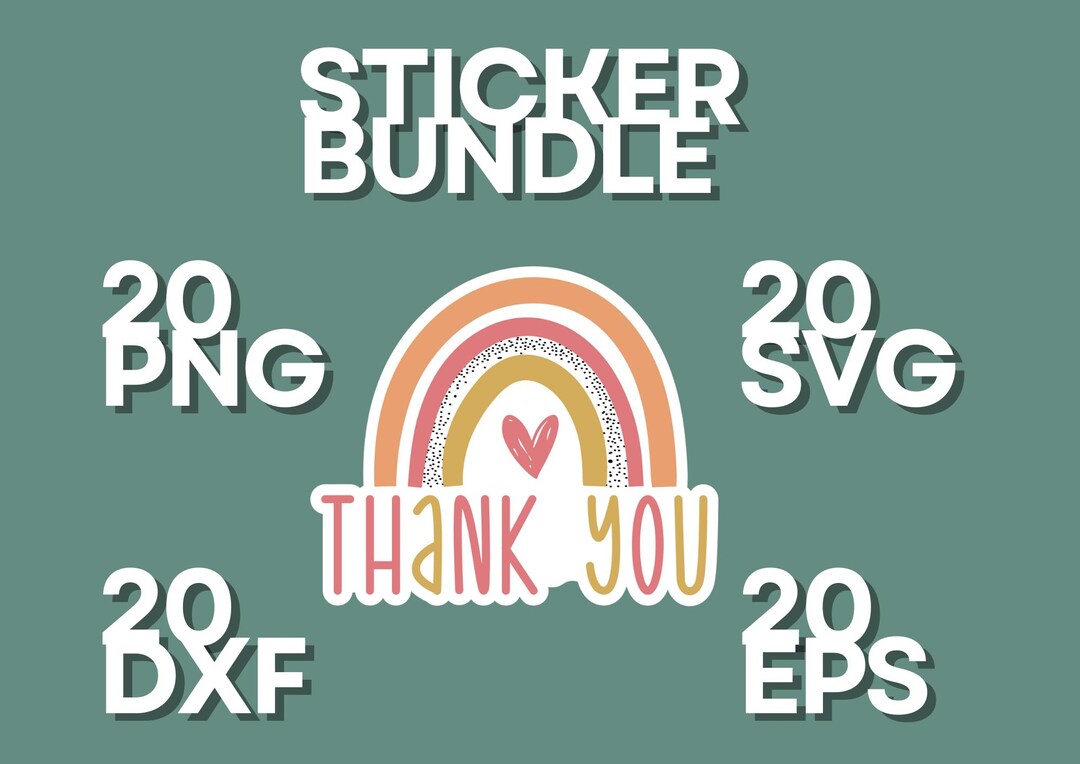 Massive Sticker Bundle | Svg, DXF, Eps, PNG | Cricut and Silhouette Cut ...