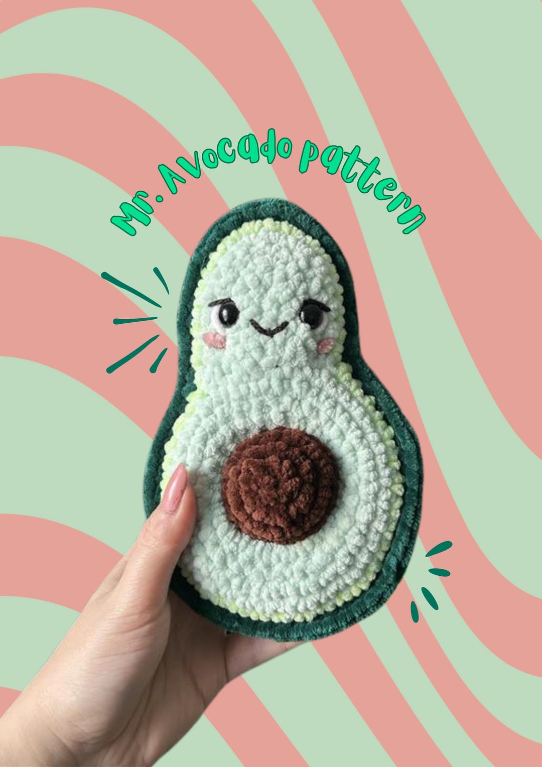 Mr. Avocado Crochet Pattern / US English ~ by Bettyhandmades - Etsy
