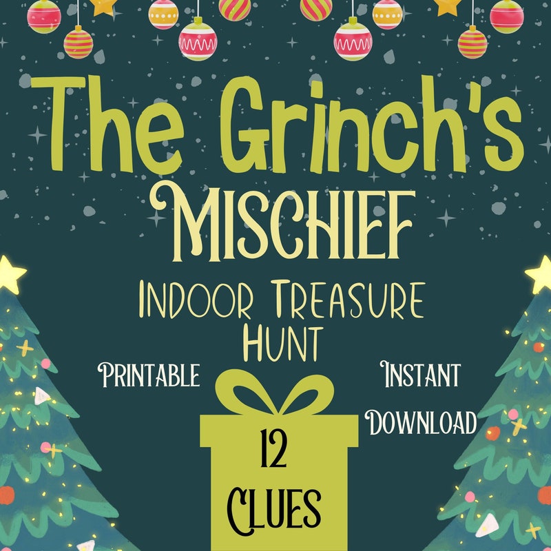 Grinch Scavenger Hunt - Etsy