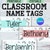 Editable Student Locker Tags & Name Tags for Classroom Customizable ...