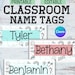 Editable Classroom Name Tags Template, Student Name Tags, Classroom ...