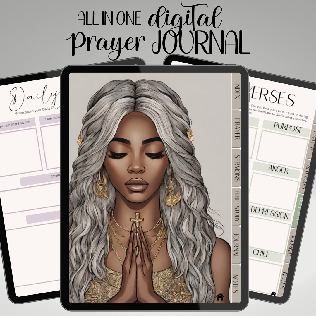 Prayer Journal Printable Prayer Journal Digital Bible Journaling