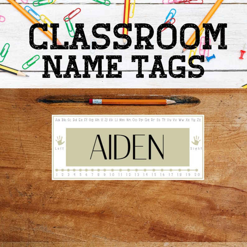 Editable Classroom Name Tags Template, Student Name Tags, Classroom ...