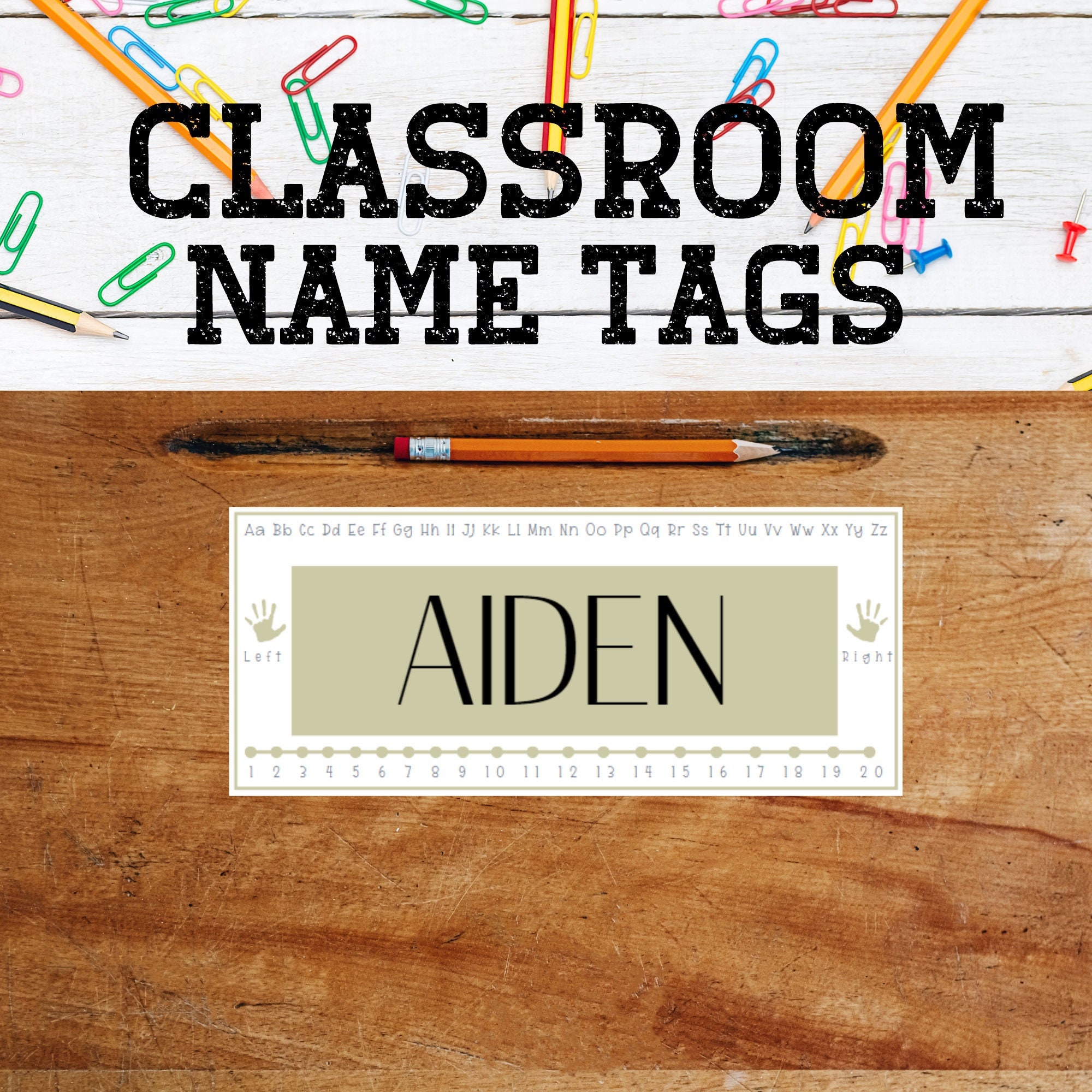 Editable Classroom Name Tags Template, Student Name Tags, Classroom ...