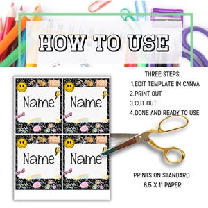 Editable Student Locker Tags & Name Tags for Classroom - Customizable ...